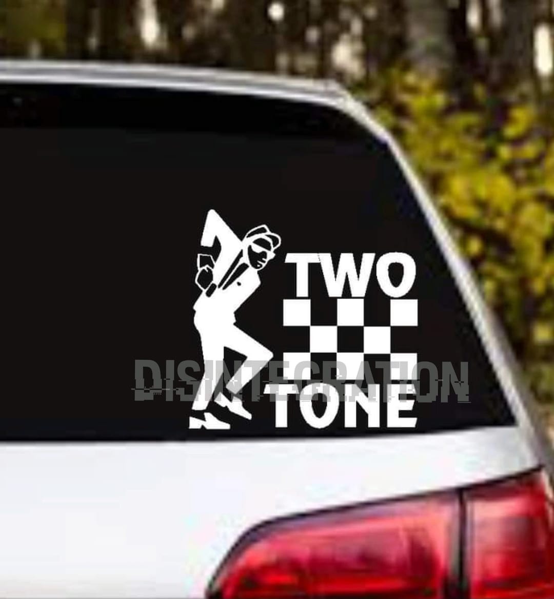 Ska Vinyl Decal, Two Tone Decal - Etsy