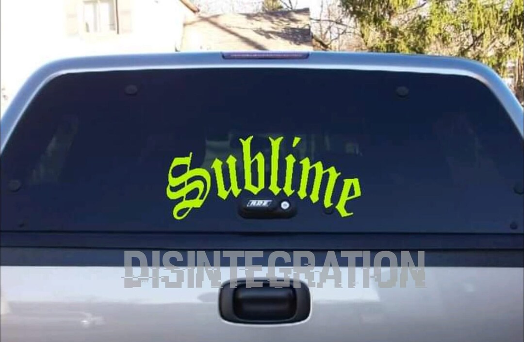 Sublime Vinyl Decal, Alternative Music Decal - Etsy
