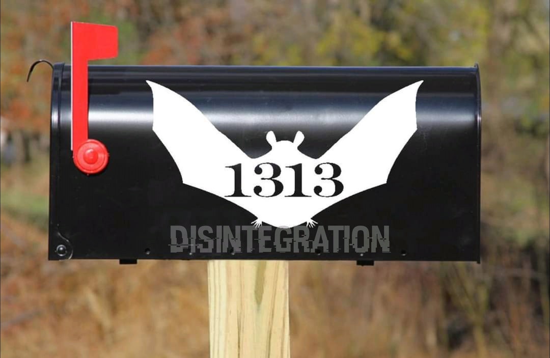 Gothic Mailbox Decals, Spooky Address Decals for Mailbox - Etsy