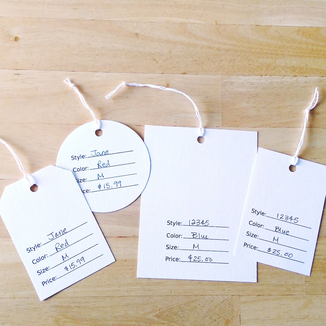 Printable Hang Tags PDF for Fashion Apparel, Clothing - Etsy