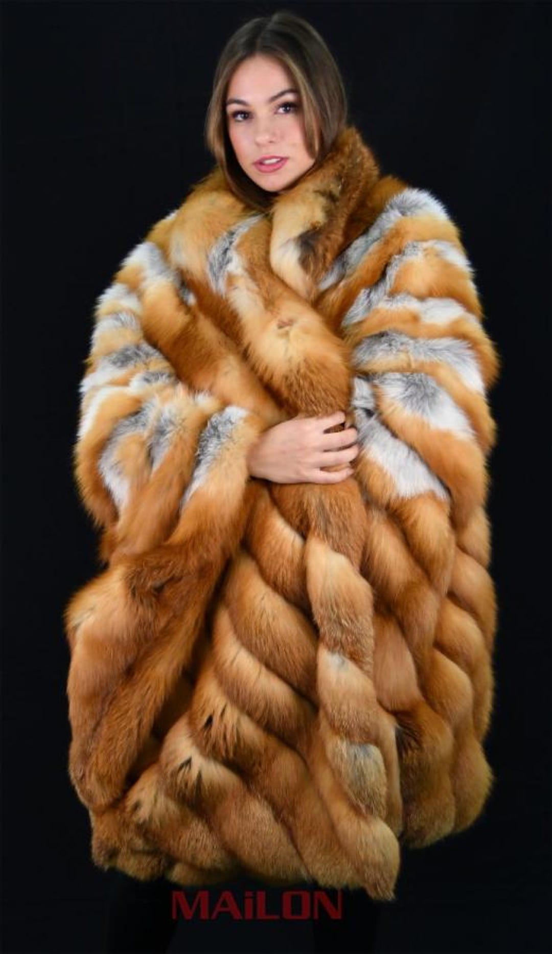Luxurious Canadian Red Fox Fur Cape - Etsy