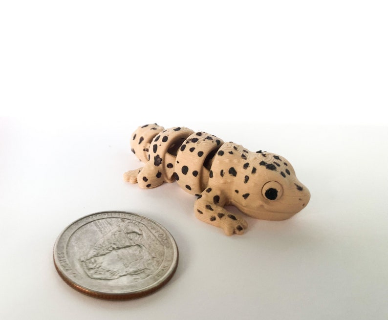3D Printed Articulated Flexy Leopard Gecko Fidget Toy - Etsy