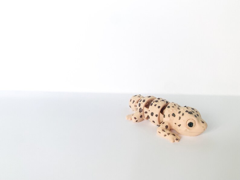 3D Printed Articulated Flexy Leopard Gecko Fidget Toy - Etsy