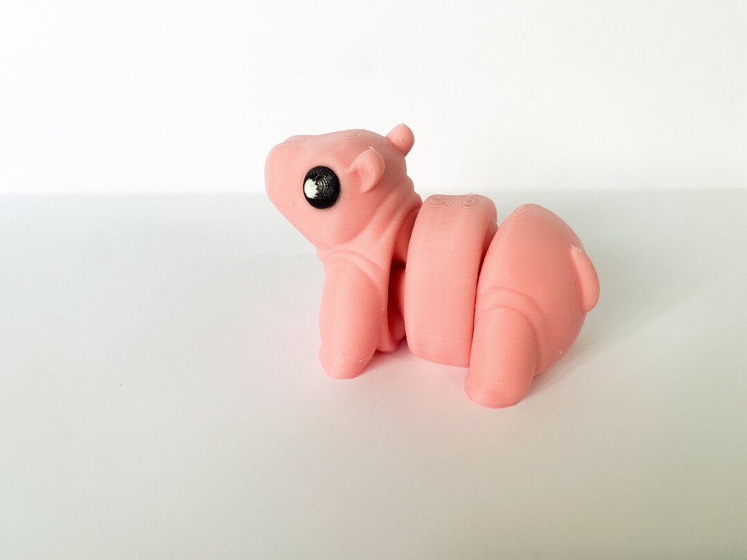 3D Printed Articulated Flexy Hippo Fidget Toy - Etsy