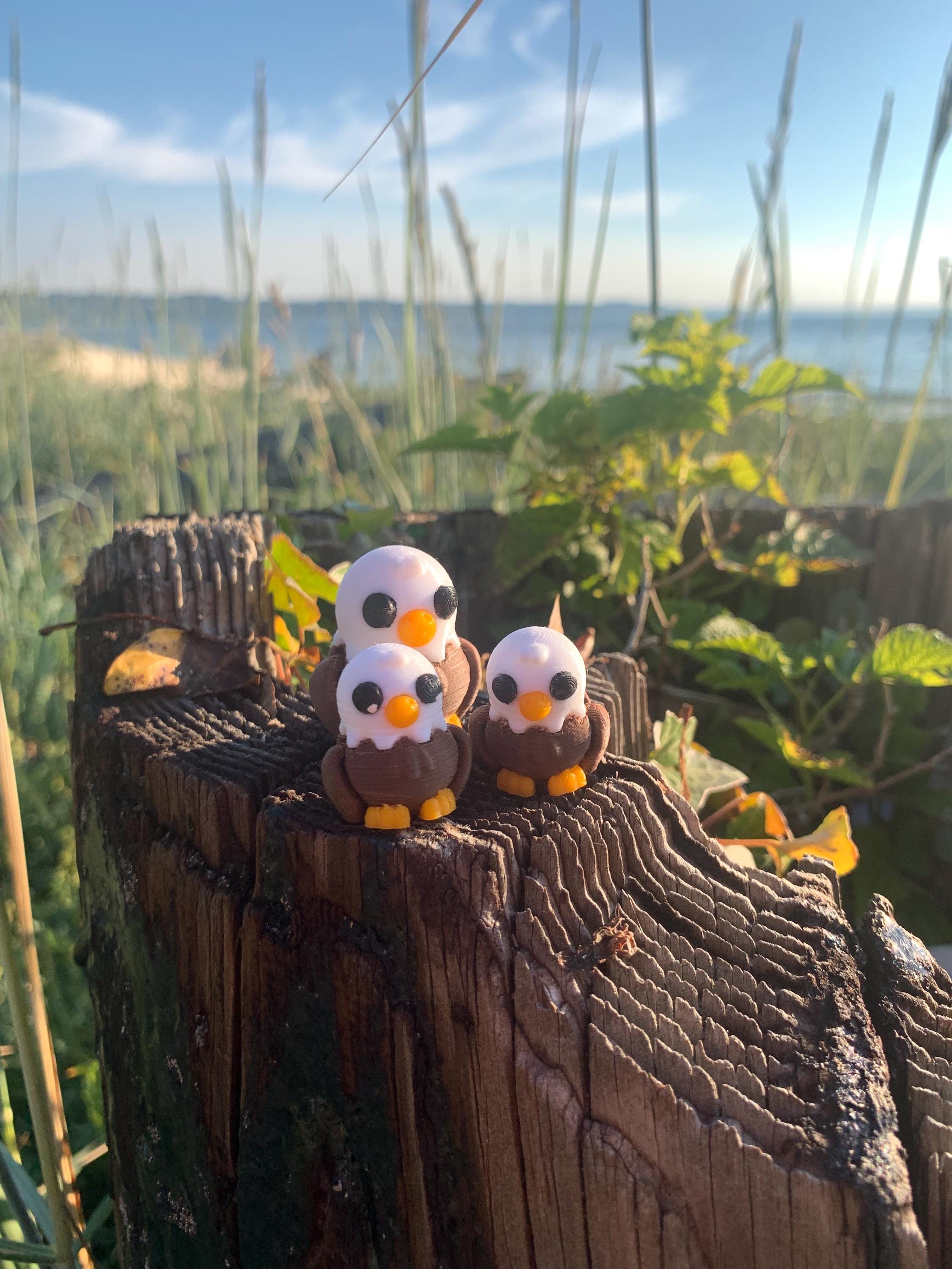 3D Printed Articulated Flexy Bald Eagle Fidget Toy - Etsy