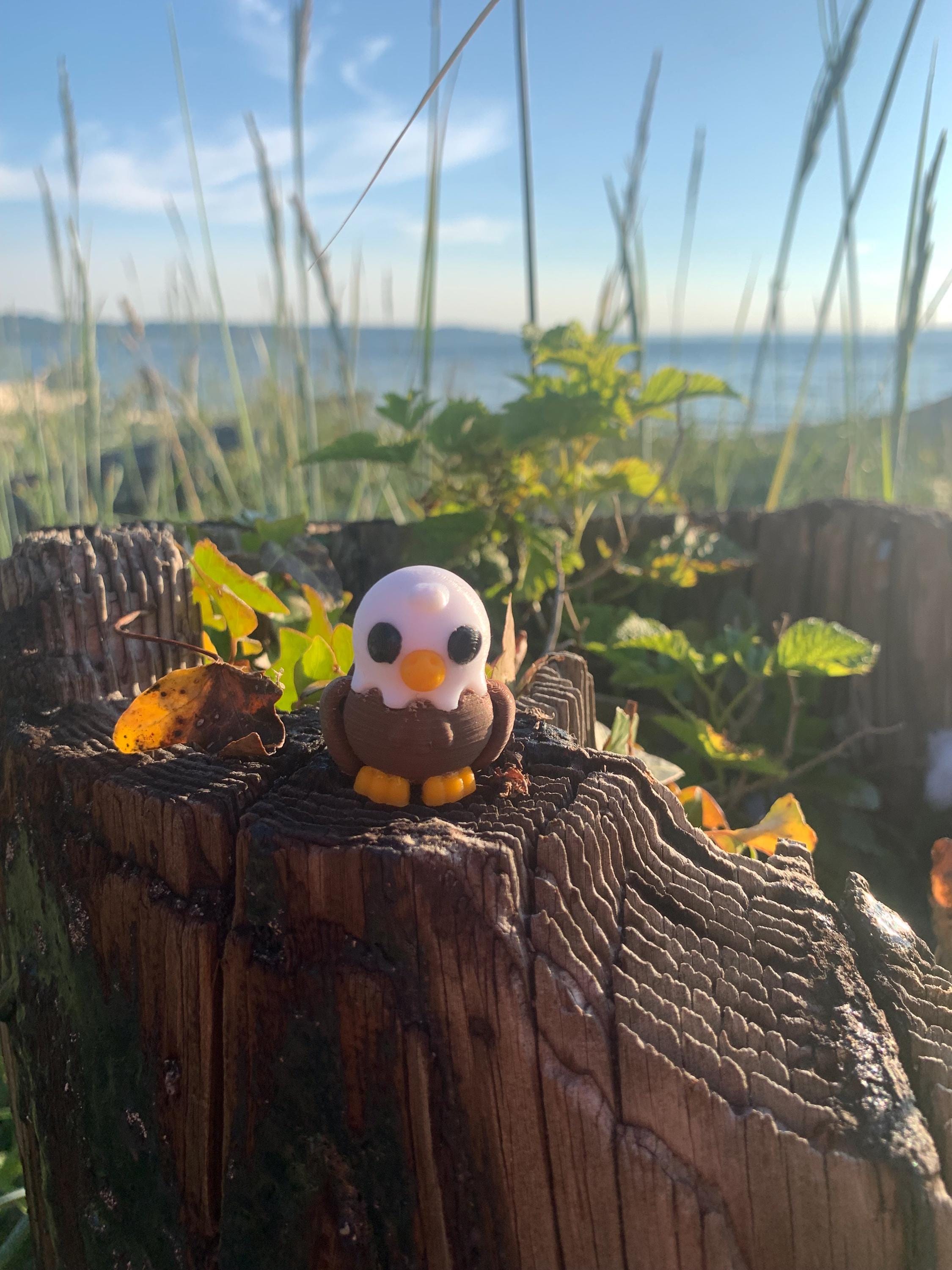 3D Printed Articulated Flexy Bald Eagle Fidget Toy - Etsy