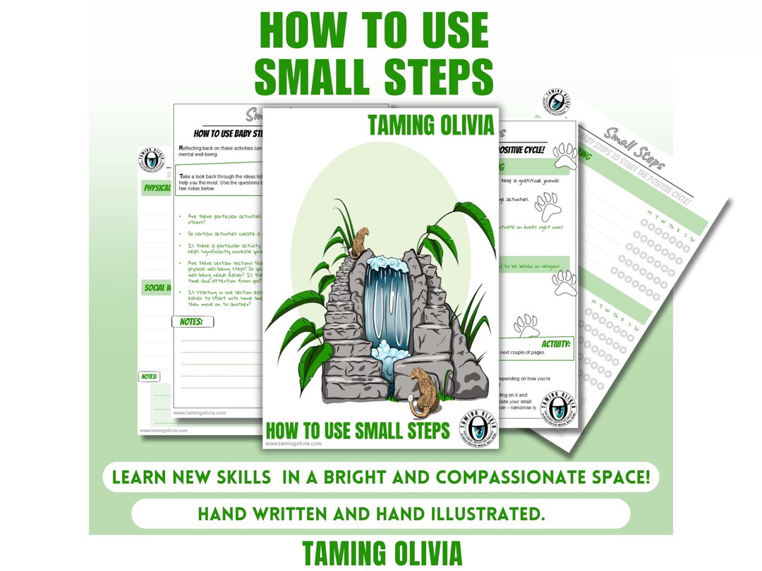 Small Steps | Therapy Resources | Mental Health Resources | Self-help | Therapy Worksheets ...