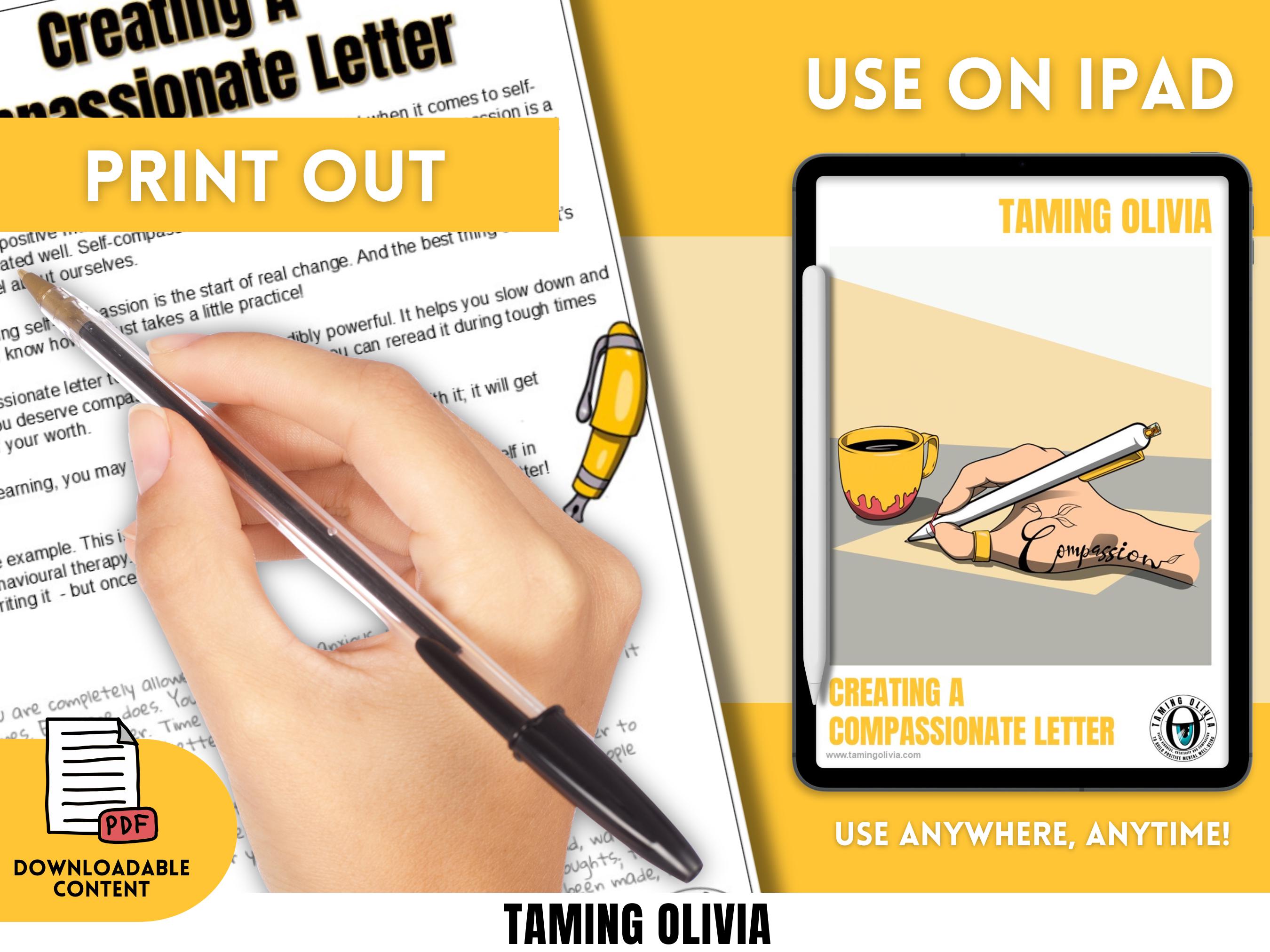 Creating a Compassionate Letter | Learn How to Show Yourself Compassion ...