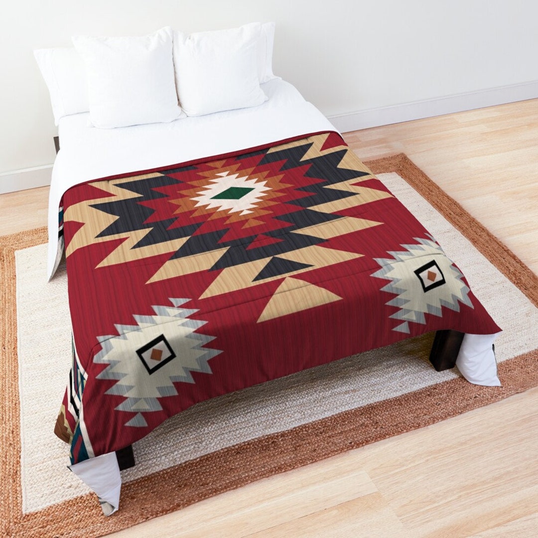 The Geometric Southwestern Aztec Pattern Makes a Statement With Rich ...