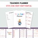 Teachers Planner Printable Teaching Journal Gift for School Teachers ...