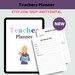 Teachers Planner Printable Teaching Journal Gift for School Teachers ...