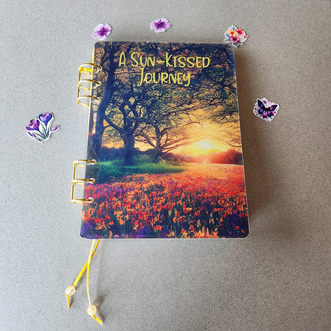 A Sun-kissed Journey A5 Journal Sunrise Nature Scene A5 Modern Junk ...