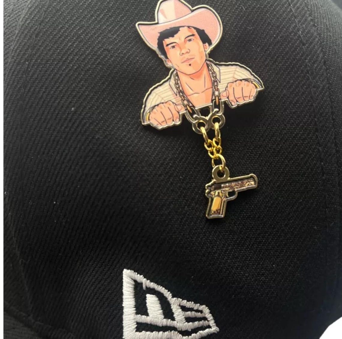 San Judas / St Jude Style Hat Pin for New Era Logo on New Era Fitted ...