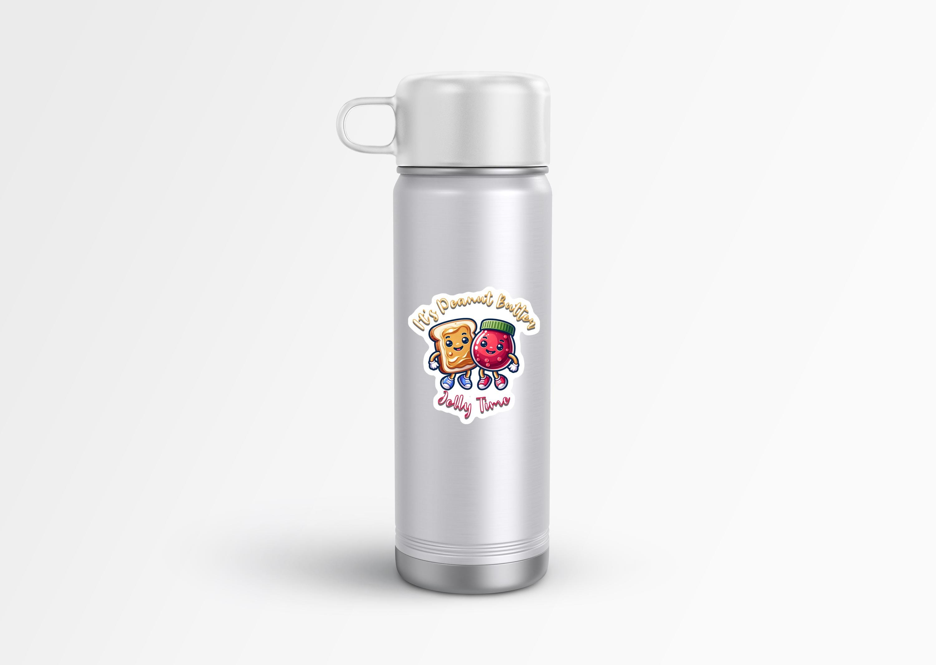 Peanut Butter Jelly Time Sticker - Cute PB&J Food Decal for Kids and ...