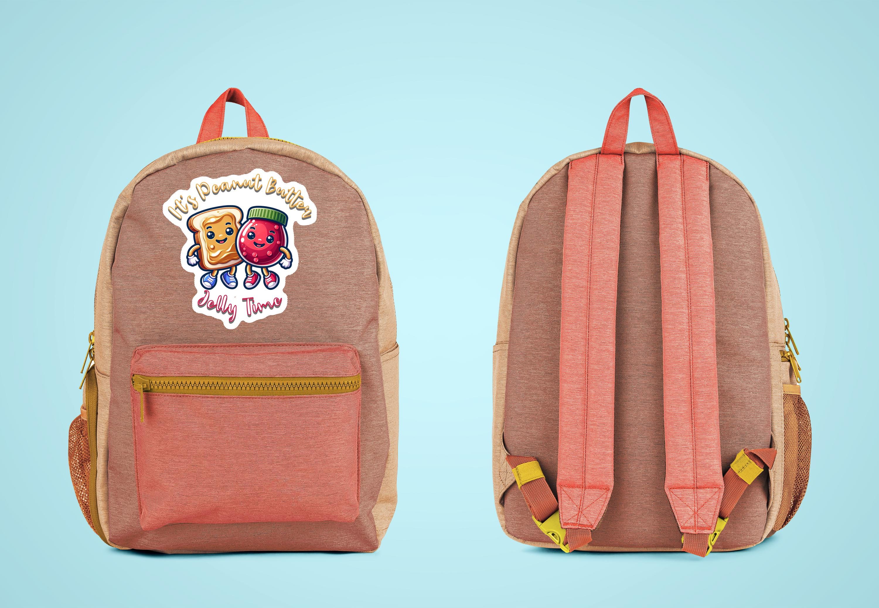 Peanut Butter Jelly Time Sticker - Cute PB&J Food Decal for Kids and ...