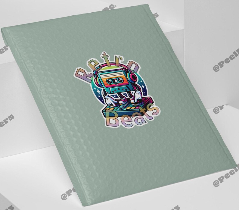 Retro Beats Musical Sticker - Die Cut - Etsy