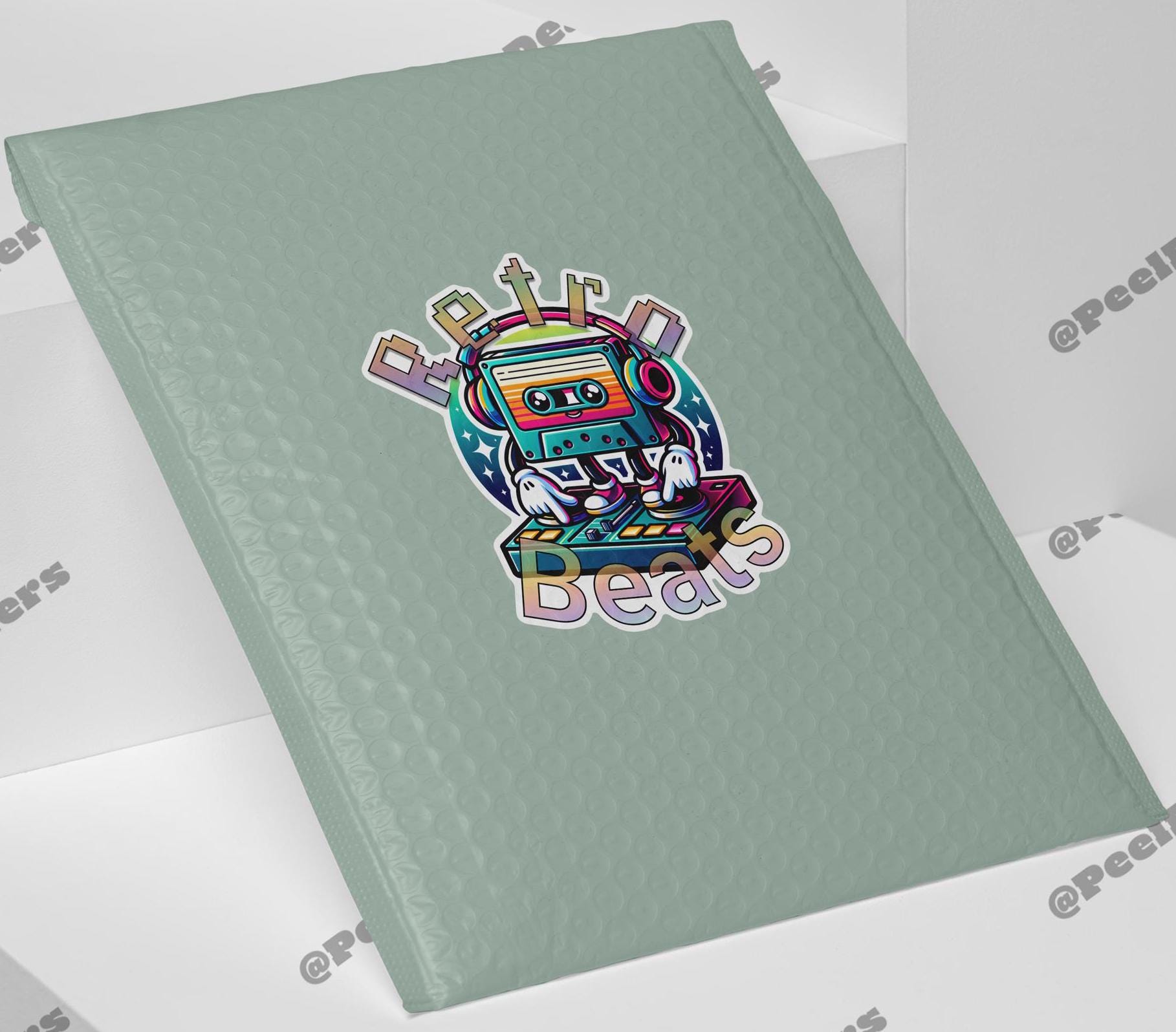 Retro Beats Musical Sticker - Die Cut - Etsy