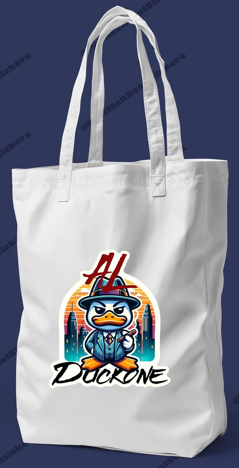 Mobster Duck Sticker - Al Capone Inspired Vinyl Sticker | Vintage ...