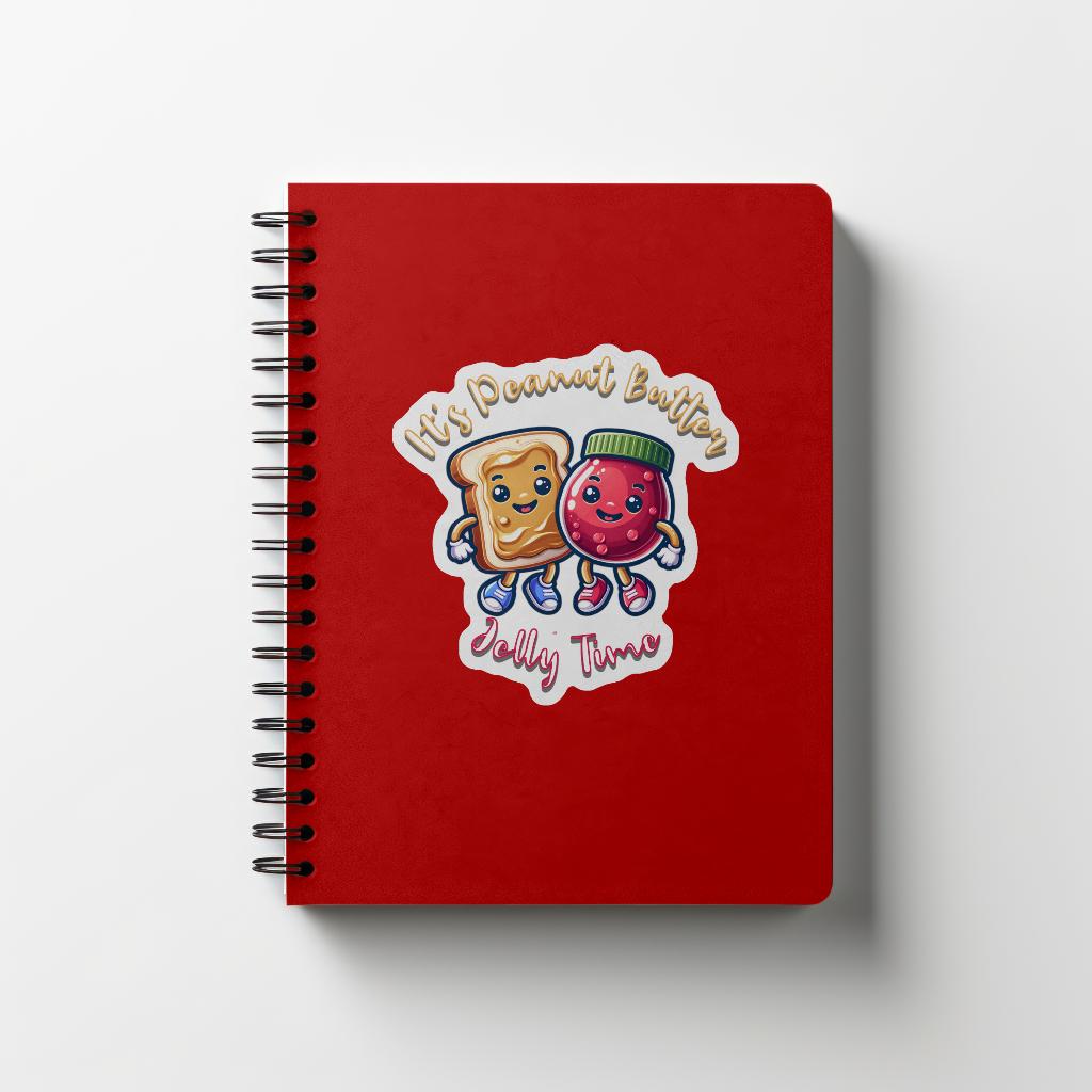 Peanut Butter Jelly Time Sticker - Cute PB&J Food Decal for Kids and ...
