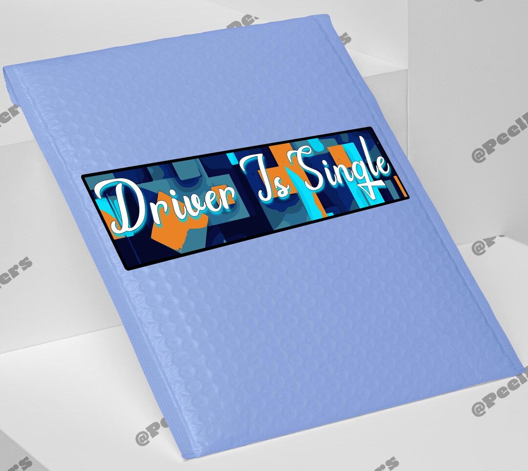 Driver is Single – Fun Car Sticker, Funny Vehicle Decal for Single ...