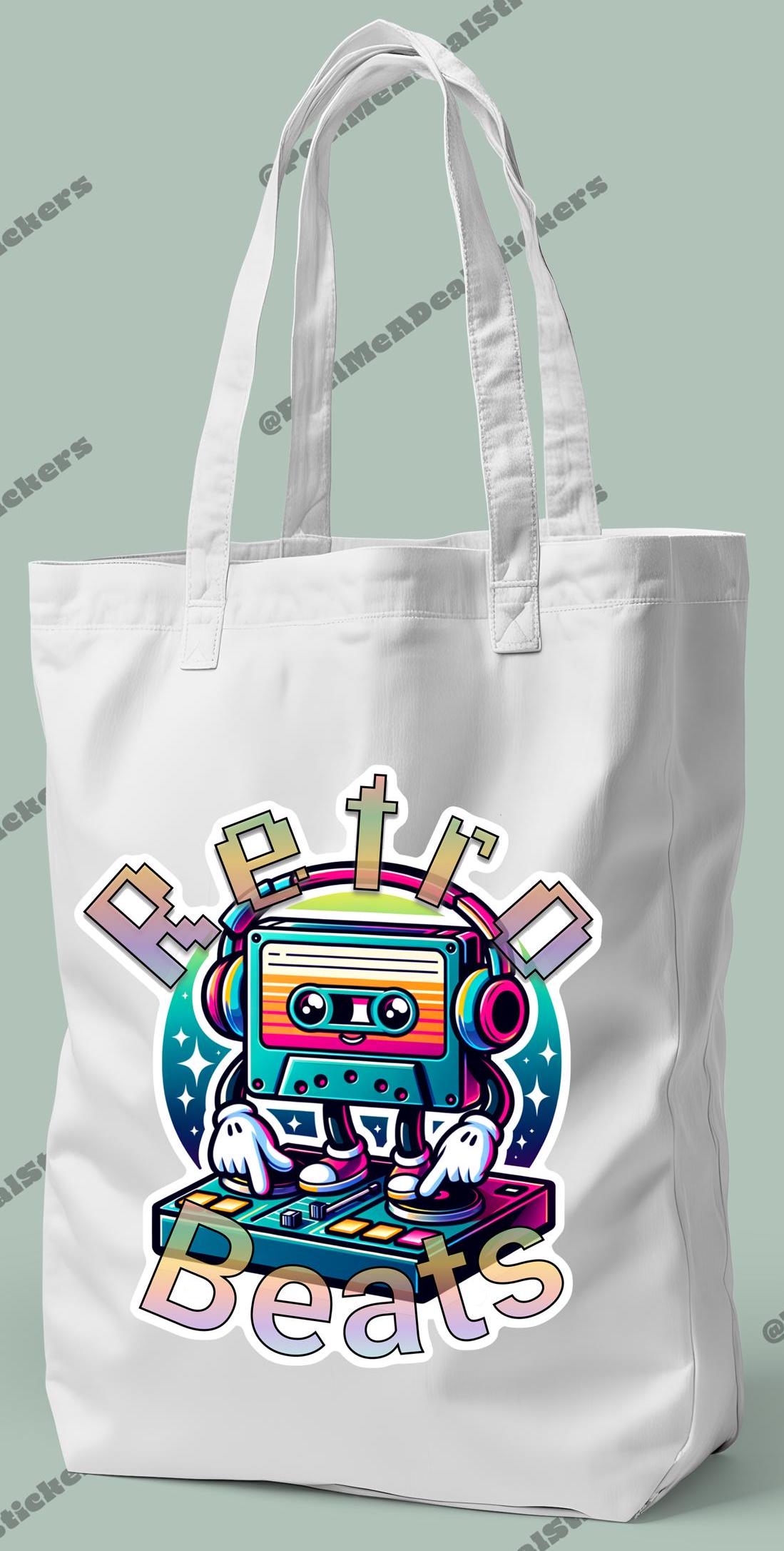 Retro Beats Musical Sticker - Die Cut - Etsy