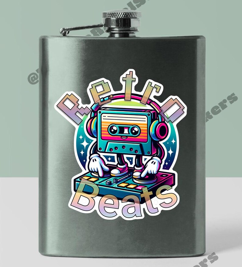 Retro Beats Musical Sticker - Die Cut - Etsy