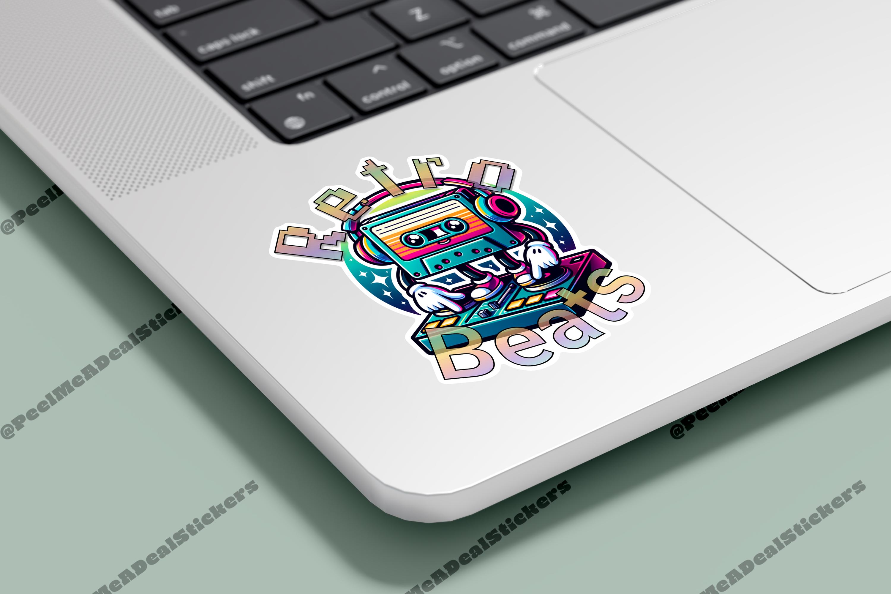 Retro Beats Musical Sticker - Die Cut - Etsy
