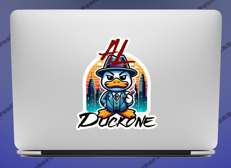 Mobster Duck Sticker - Al Capone Inspired Vinyl Sticker | Vintage ...