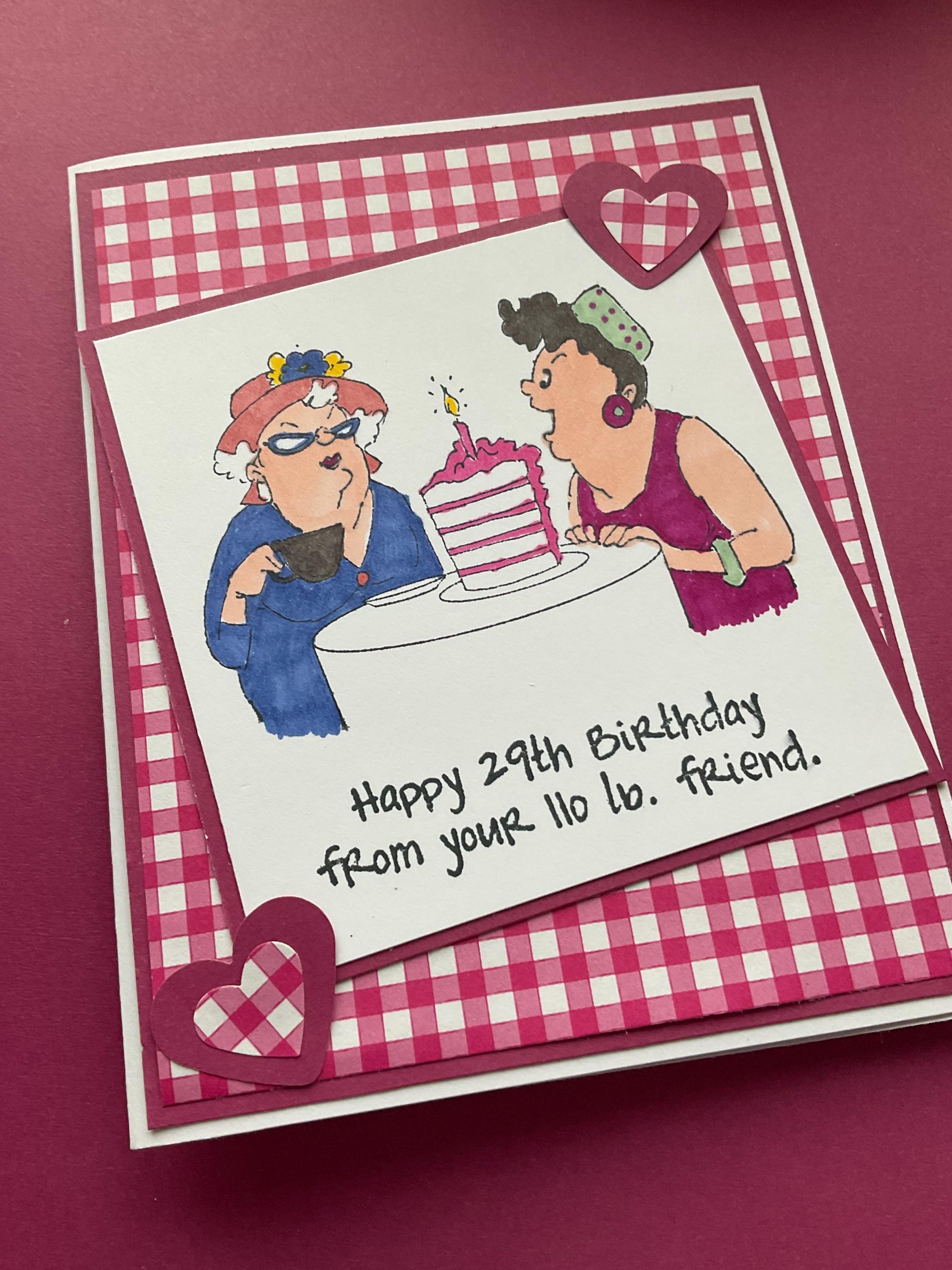 Happy 29th Birthday From Your 110 Pound Friend! Handmade Womans ...