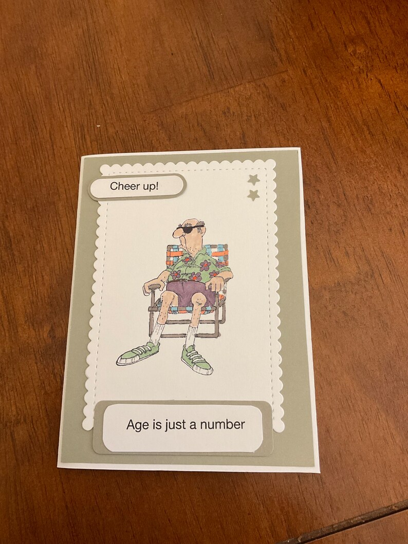 Age is Just a Number Birthday Card for Senior - Etsy