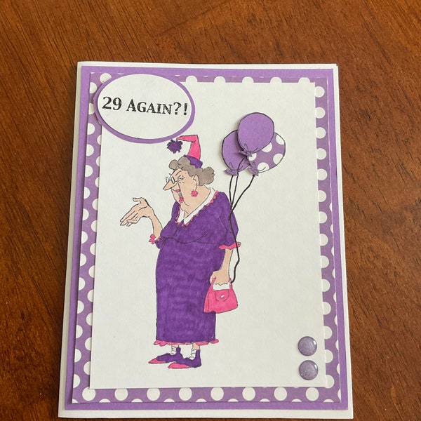 Funny Old Lady Card - Etsy