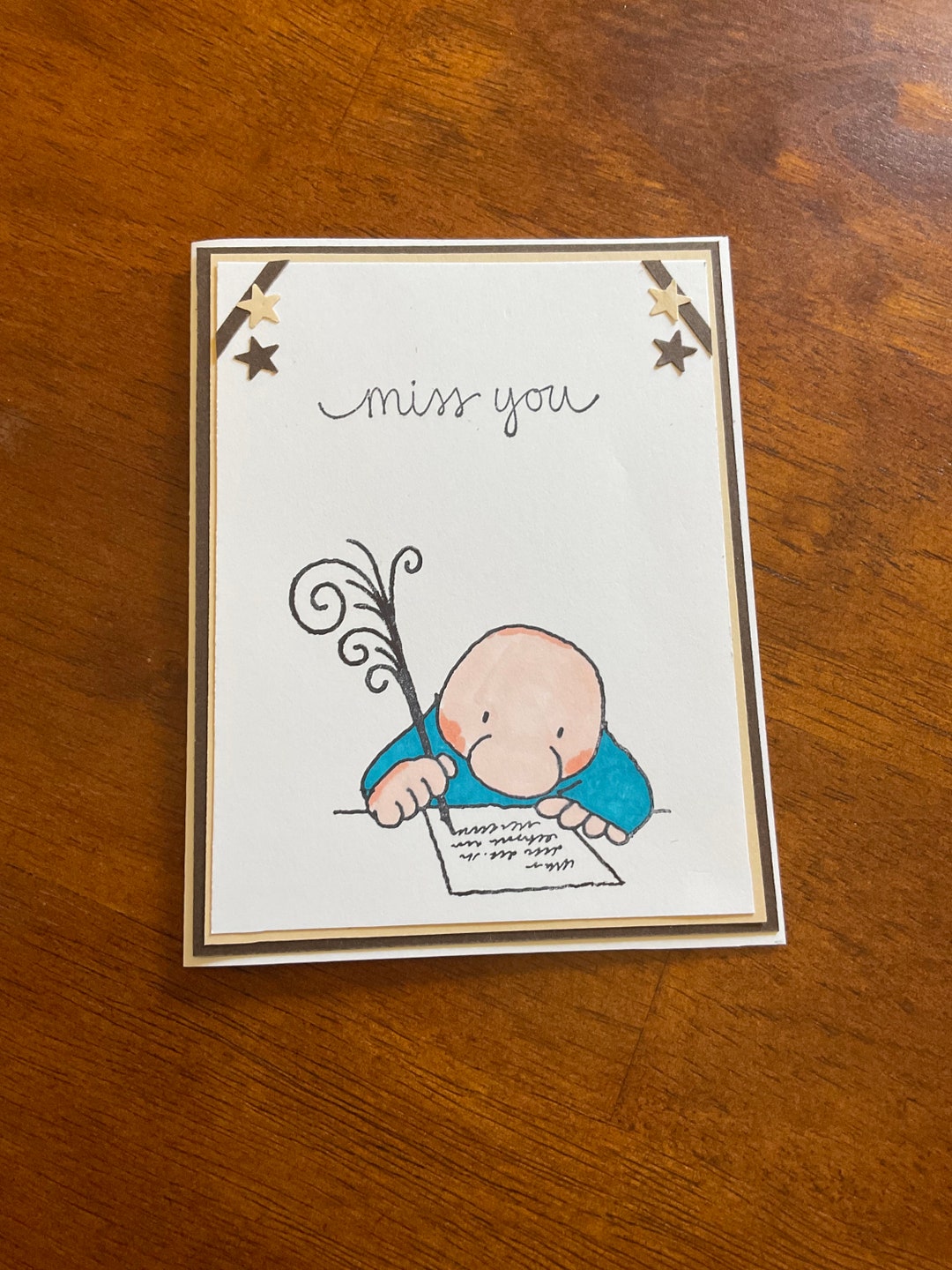 Ziggy..miss You Handmade Card - Etsy