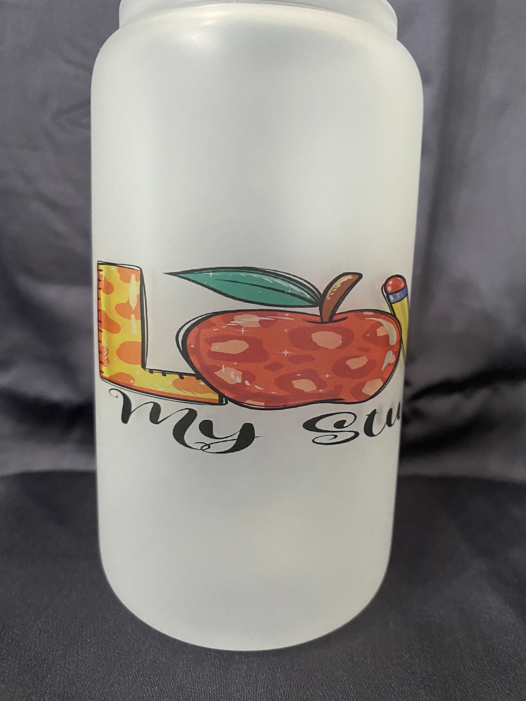 Teacher Pop Can Glass Cup - Etsy