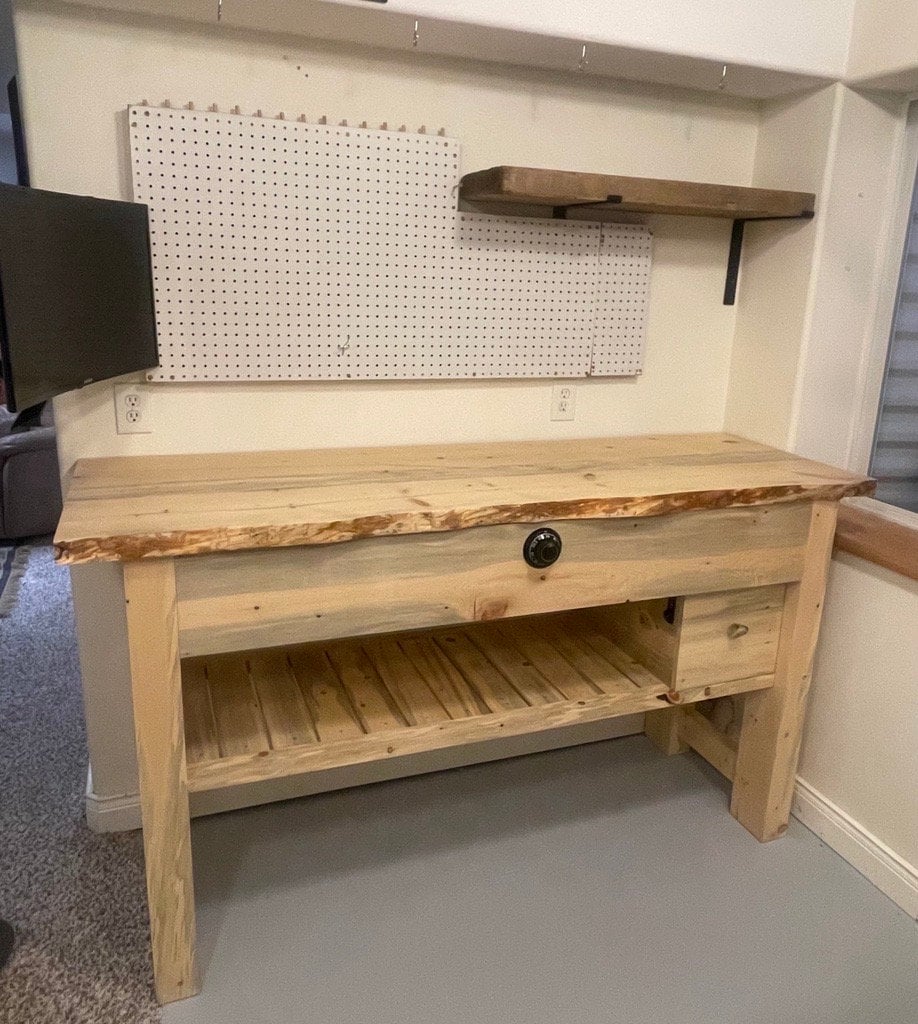 Gun Safe Work Bench - Beetle Kill Pine - Etsy