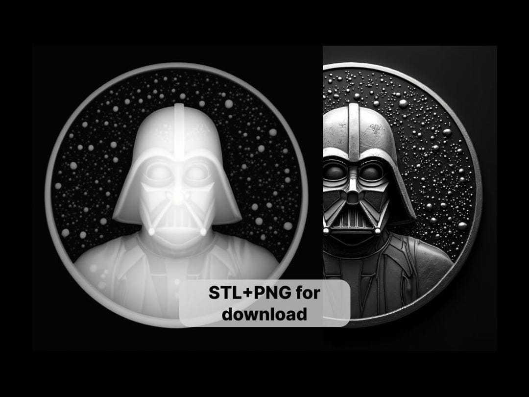 The Merc Star Wars | Darth Vader | Art Concept | Png Stl 3d Embossing ...