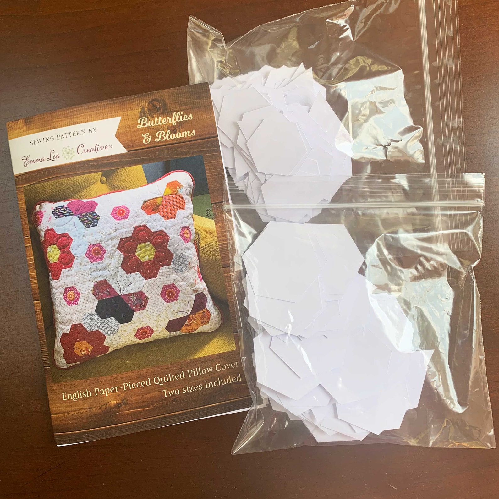 EPP Butterflies & Blooms Pillows Pattern and Papers Kit - Etsy