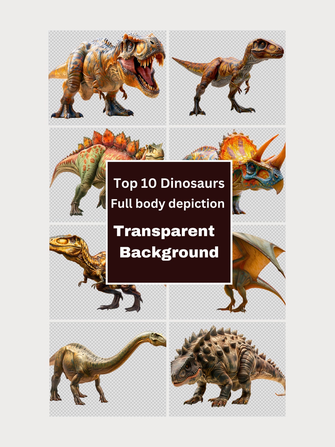 Top 10 Dinosaurs Digital Download | Full Body Depiction With ...