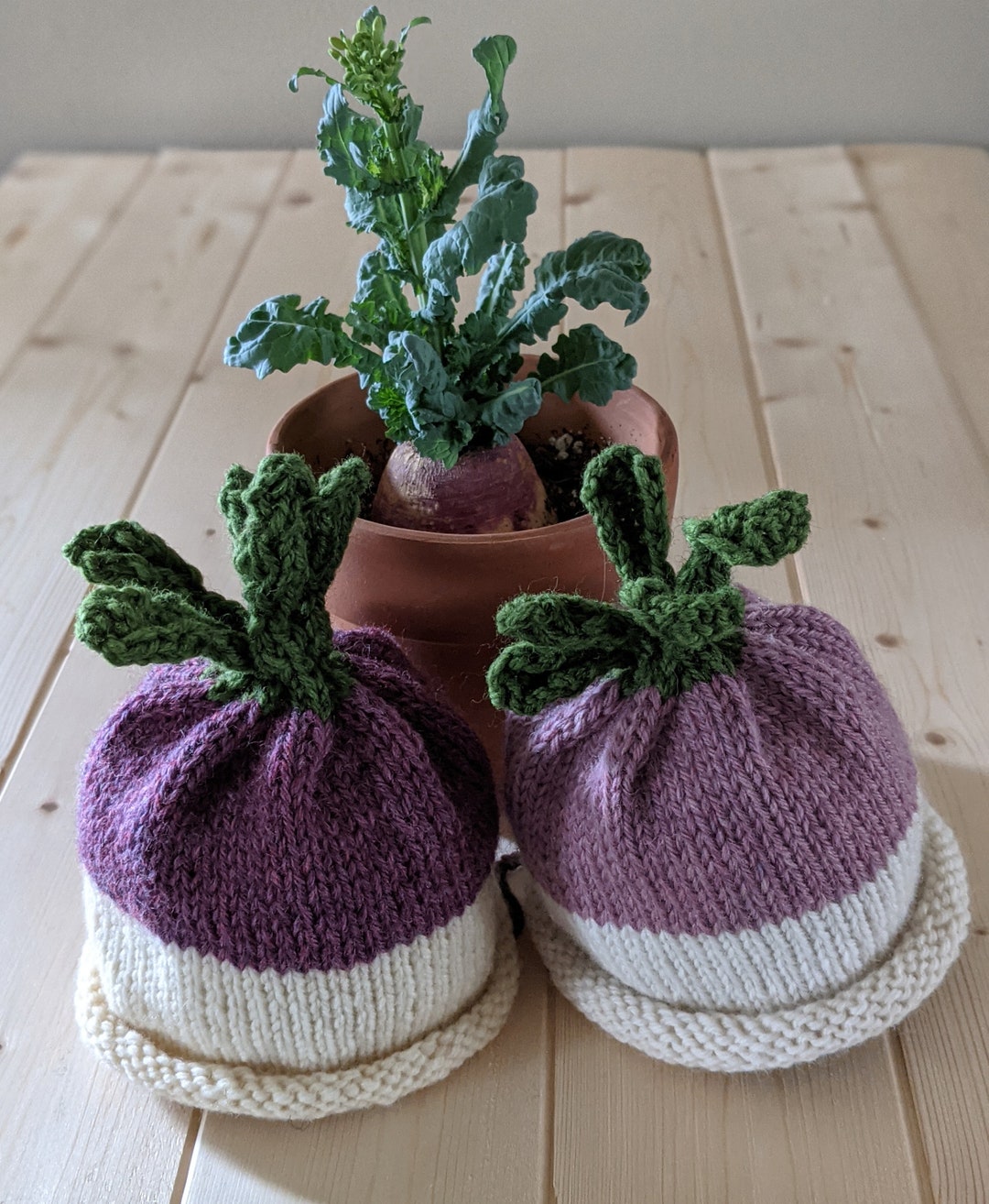 Turnip Hat Veggie Hat Hand Knit Photo Prop - Etsy
