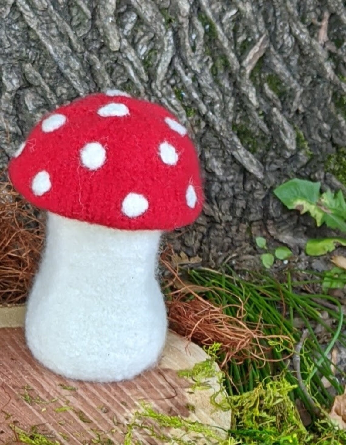 Felted Toadstool Mushroom Jar | Etsy