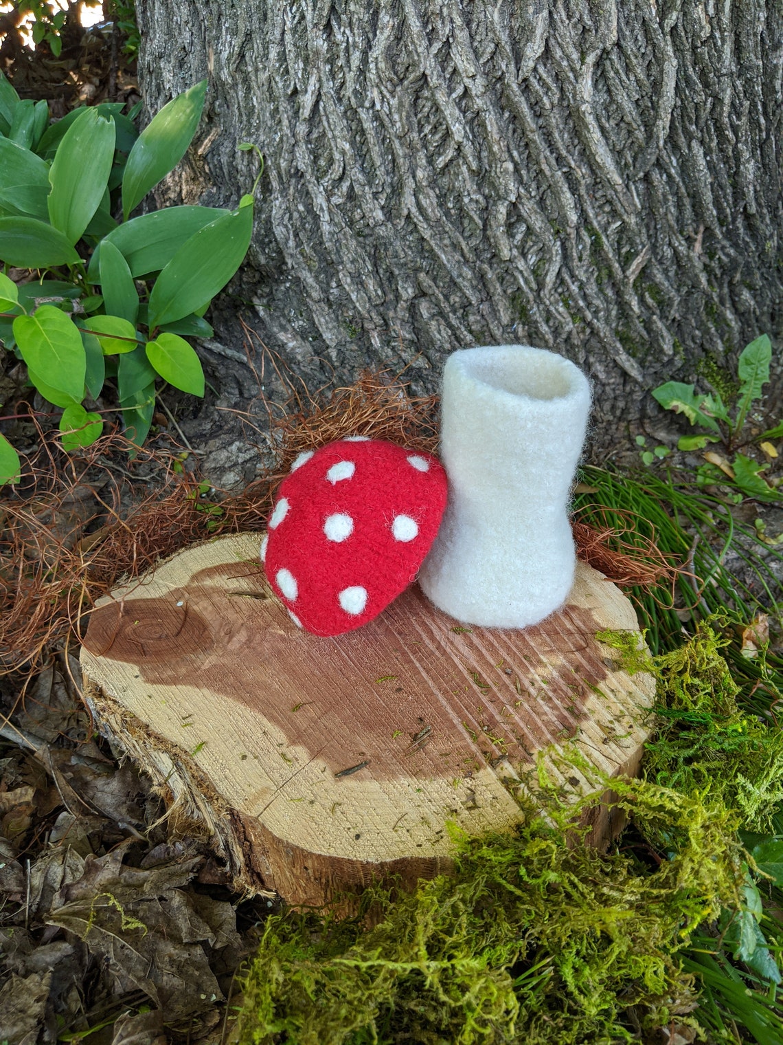 Felted Toadstool Mushroom Jar | Etsy