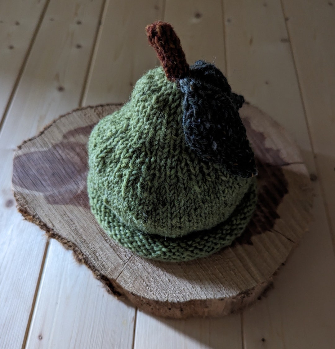 Pear Hat Bartlett Pear Irish Tweed Wool Baby- Adult Sizes - Etsy
