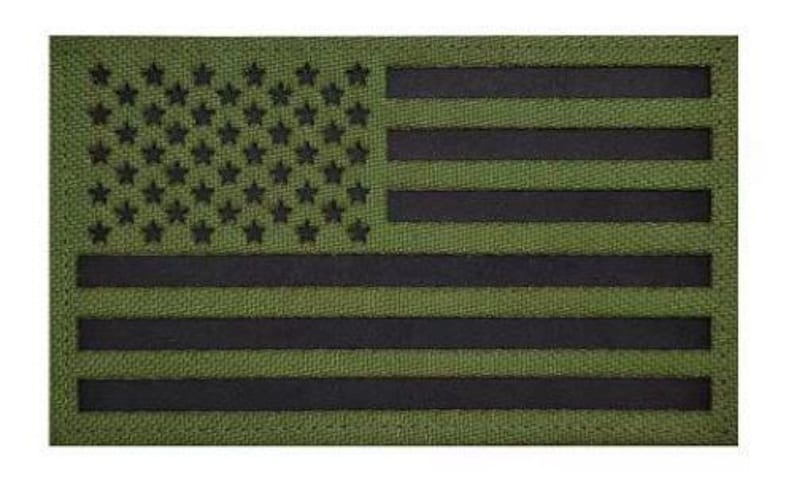 Infrared IR US Uniform Flag Patch Velcro-like Hook & Loop Backing Camo/green/black 2x3.5 Inch - Etsy