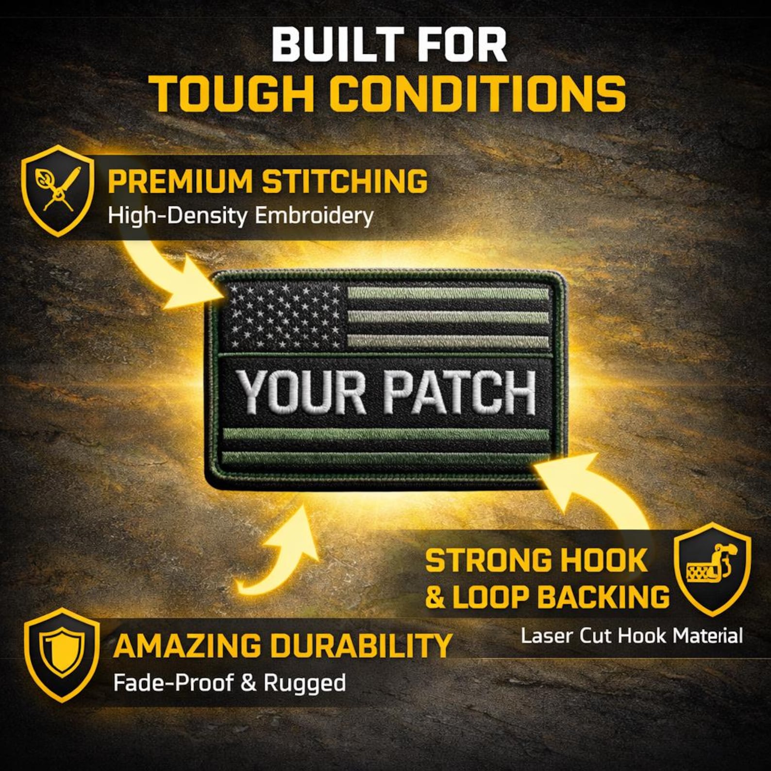 Step Sergeant SGT Funny Military Morale Tactical Hook and Loop for ...