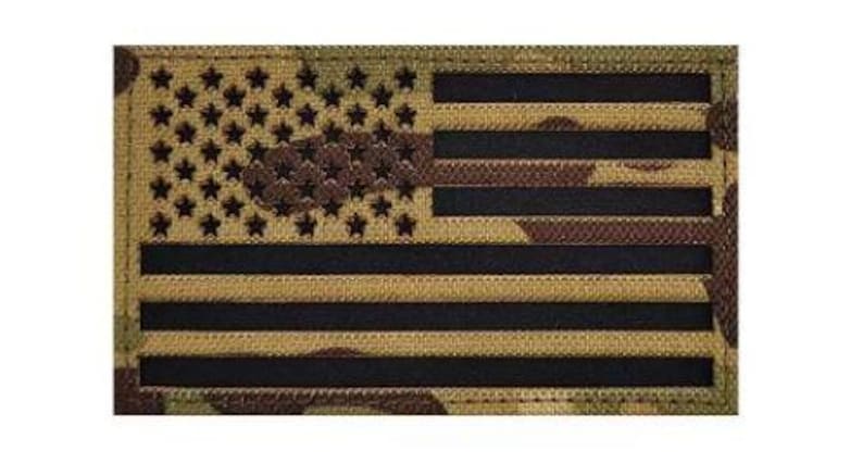 Infrared IR US Uniform Flag Patch Velcro-like Hook & Loop Backing Camo/green/black 2x3.5 Inch - Etsy