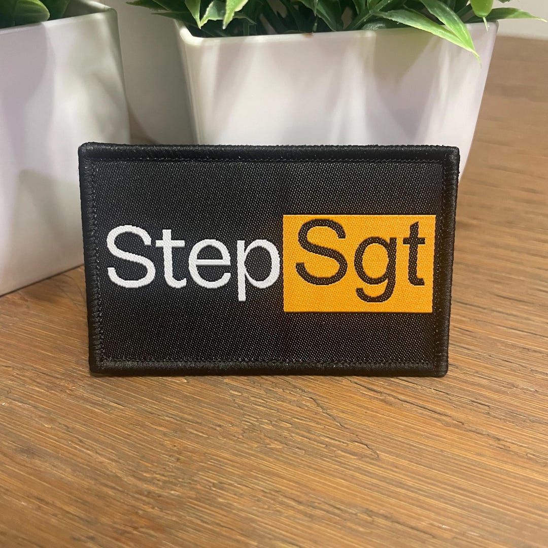 Step Sergeant SGT Funny Military Morale Tactical Hook and Loop for ...