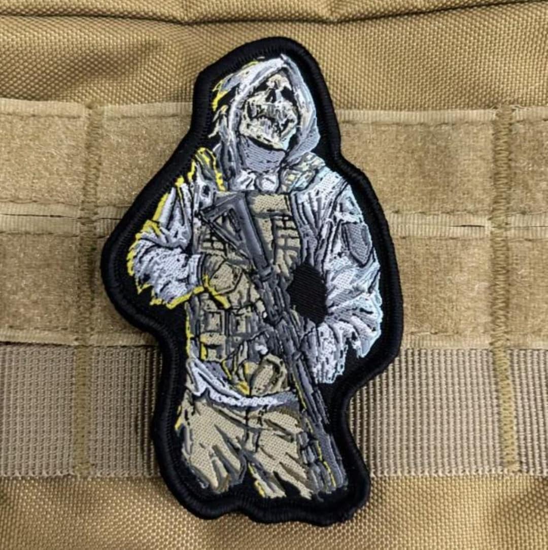 Grim Reaper Assault Warrior Tactical Morale Patch Hook and Loop - Etsy
