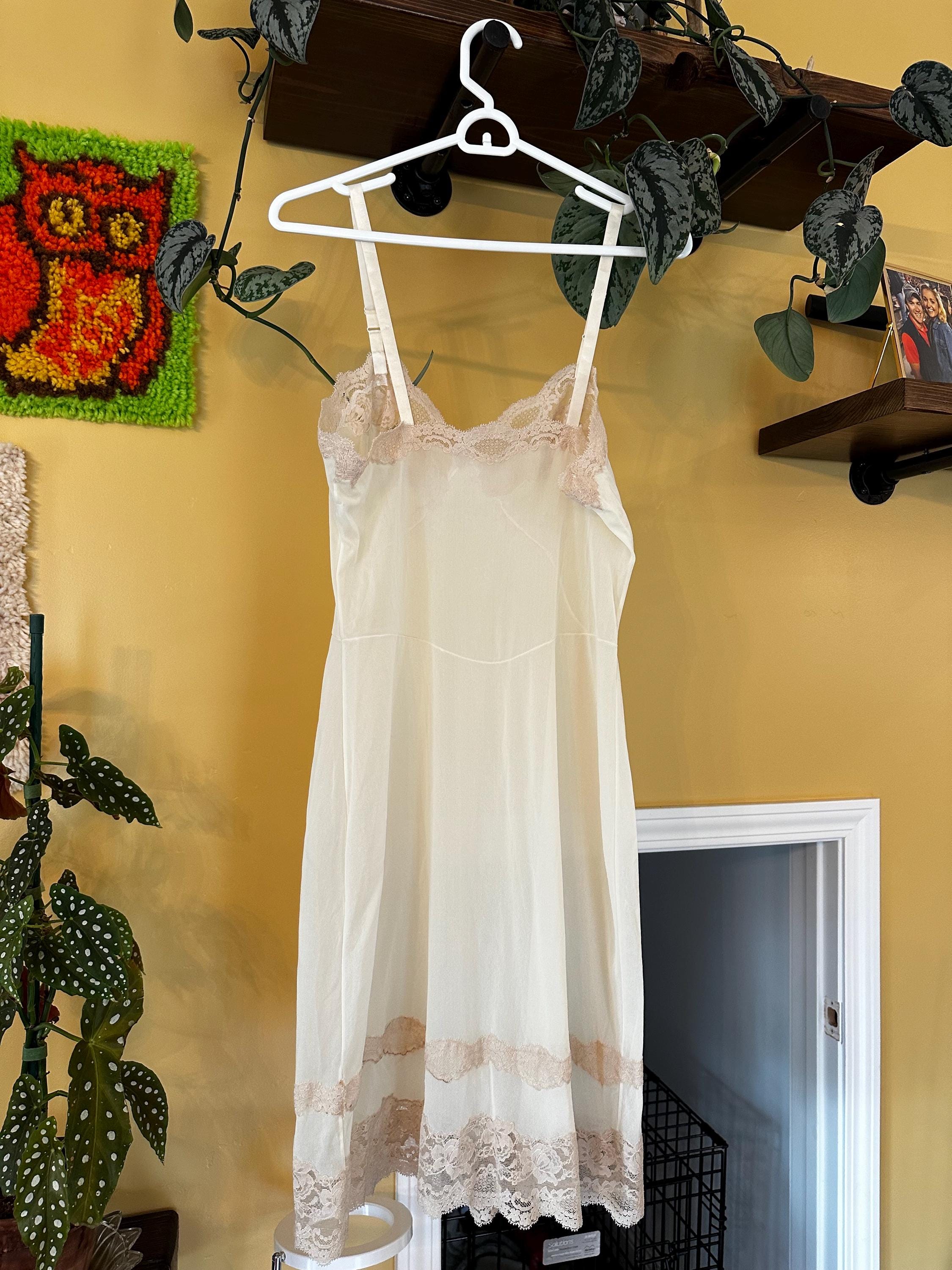 Vintage Short Lingerie Slips With Lace Detailing - Etsy