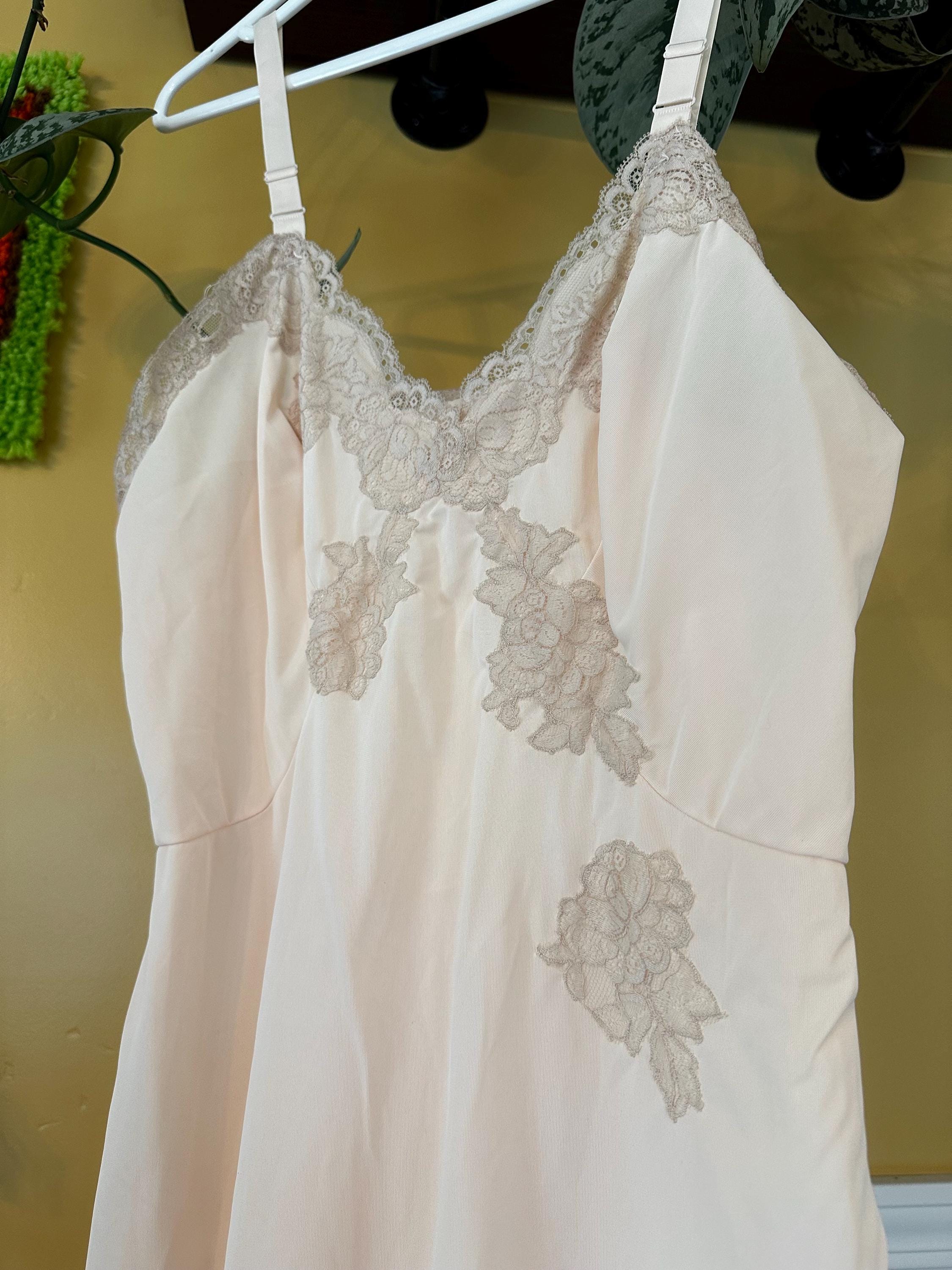 Vintage Short Lingerie Slips With Lace Detailing - Etsy