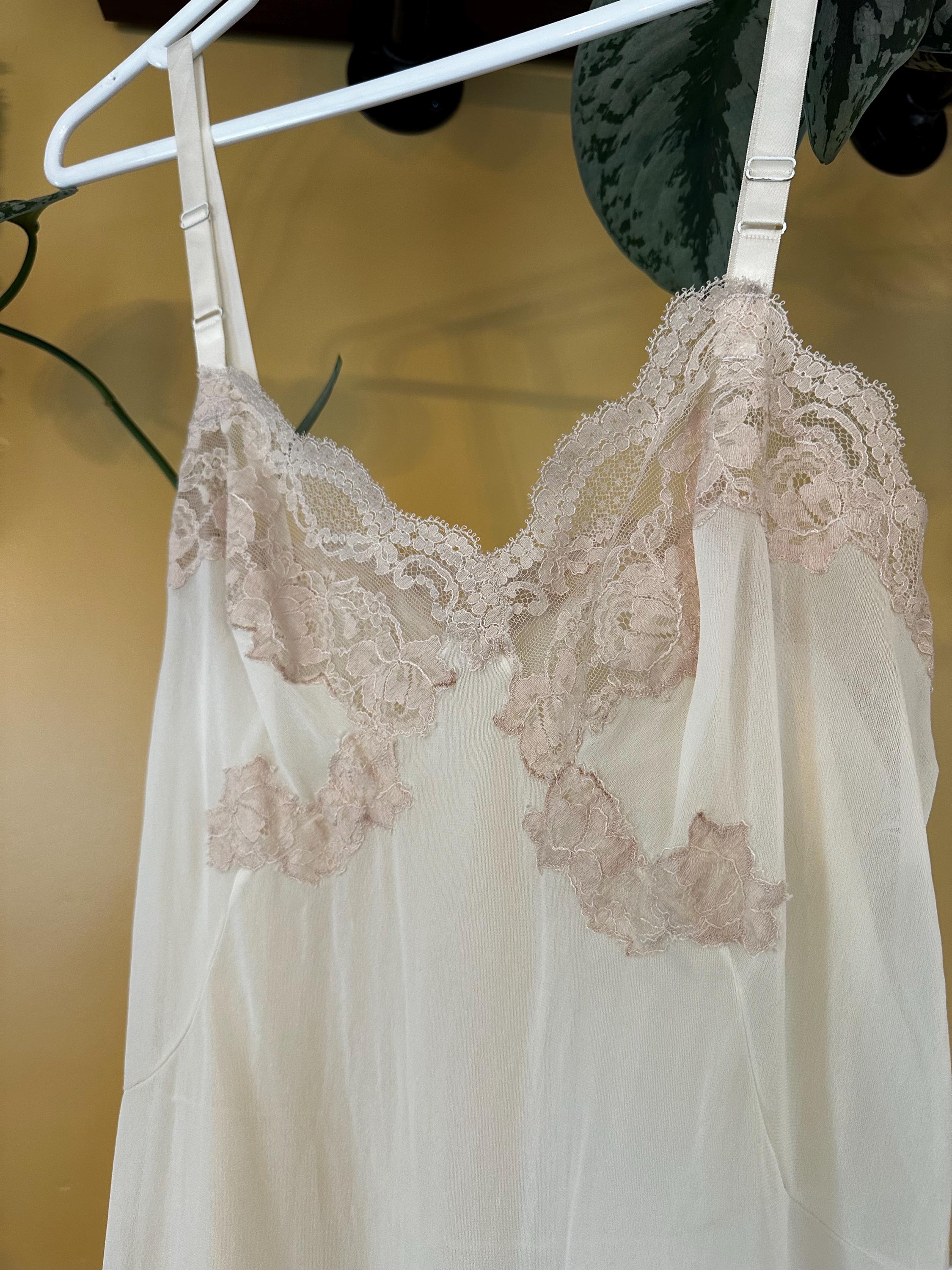 Vintage Short Lingerie Slips With Lace Detailing - Etsy
