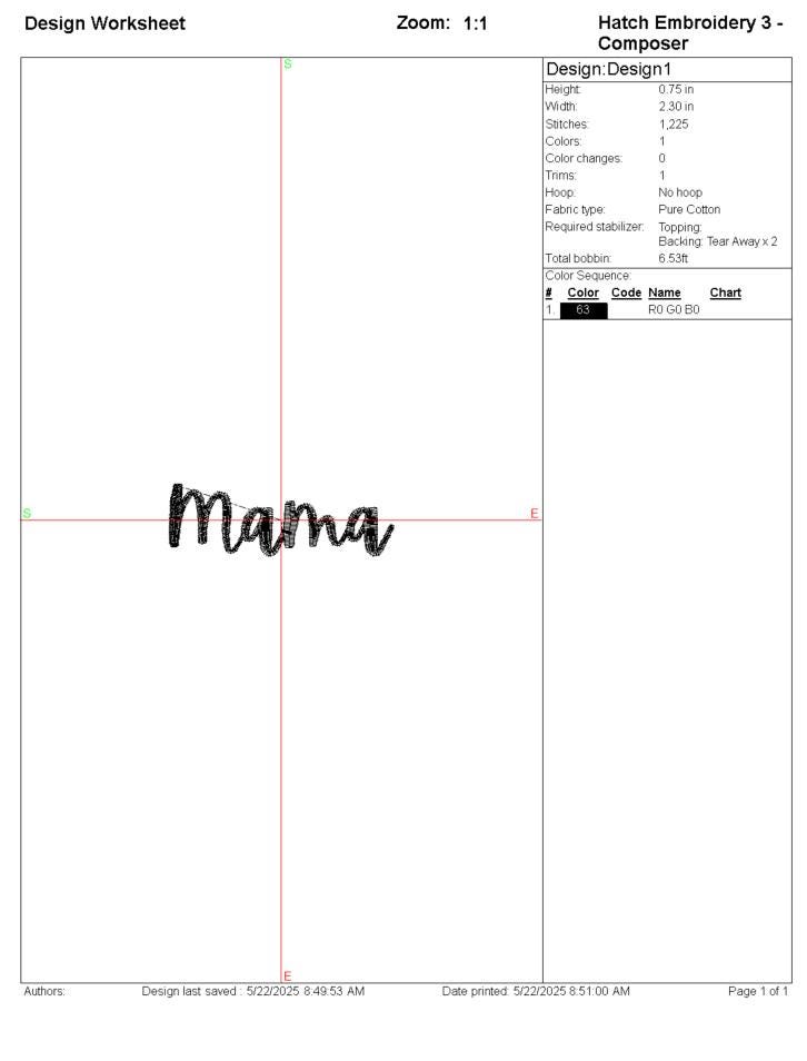 MAMA | Machine Embroidery File Download | Script Font - Etsy